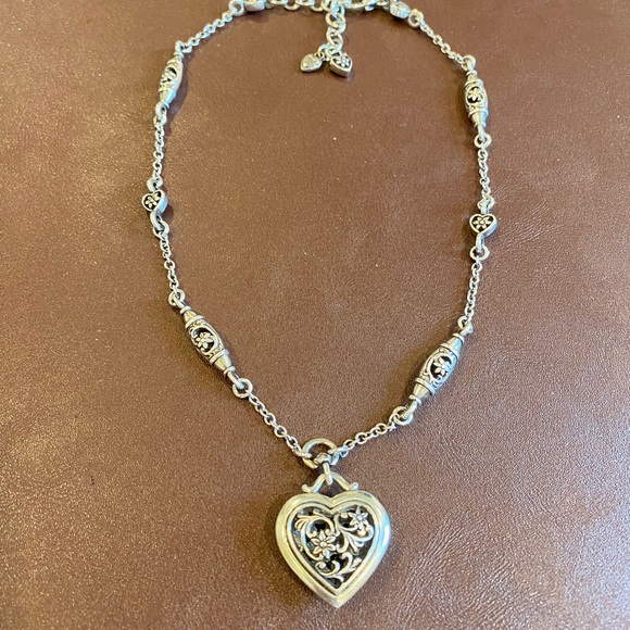 Brighton | Jewelry | Brighton Silver Heart Necklace Nwot | Poshmark